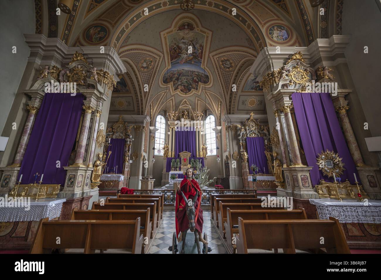 Palmesel decorated for the Palmesel procession, tradition since the ...