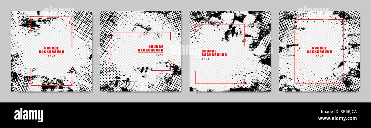 Vector grunge overlay. Black paint brush strokes mess. Hand drawn ...