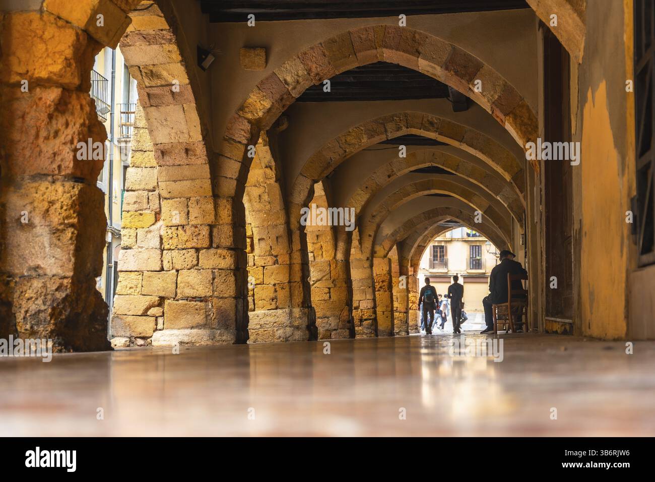 Shot walkway through arches hi-res stock photography and images - Alamy