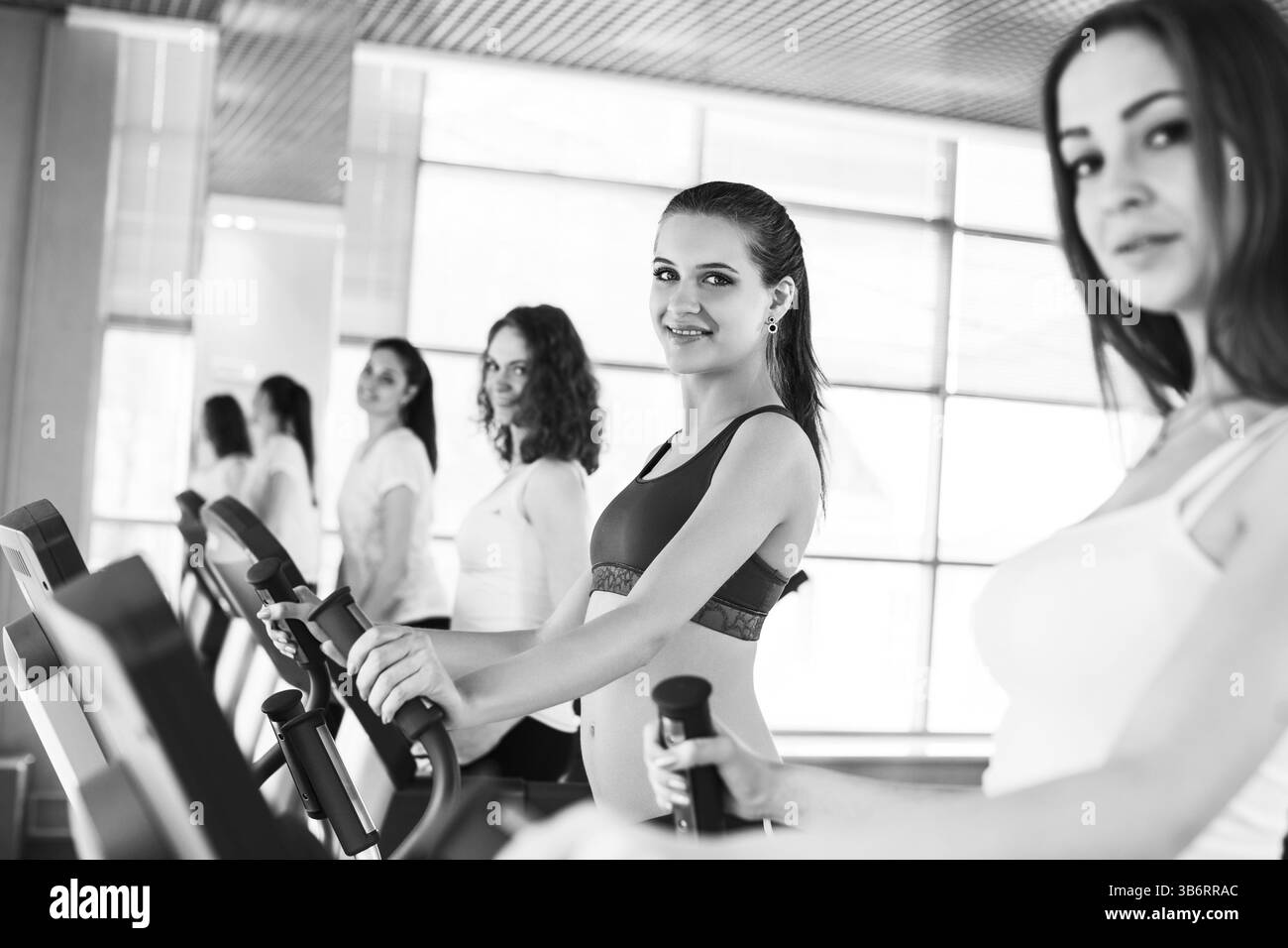 Sports and fitness centre Black and White Stock Photos & Images - Alamy