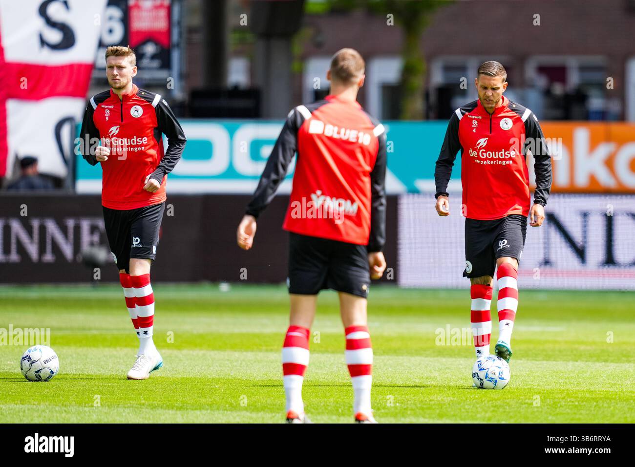 Rotterdam - Tobias Lauritsen of Sparta Rotterdam, Mike Eerdhuijzen of Sparta Rotterdam during ...