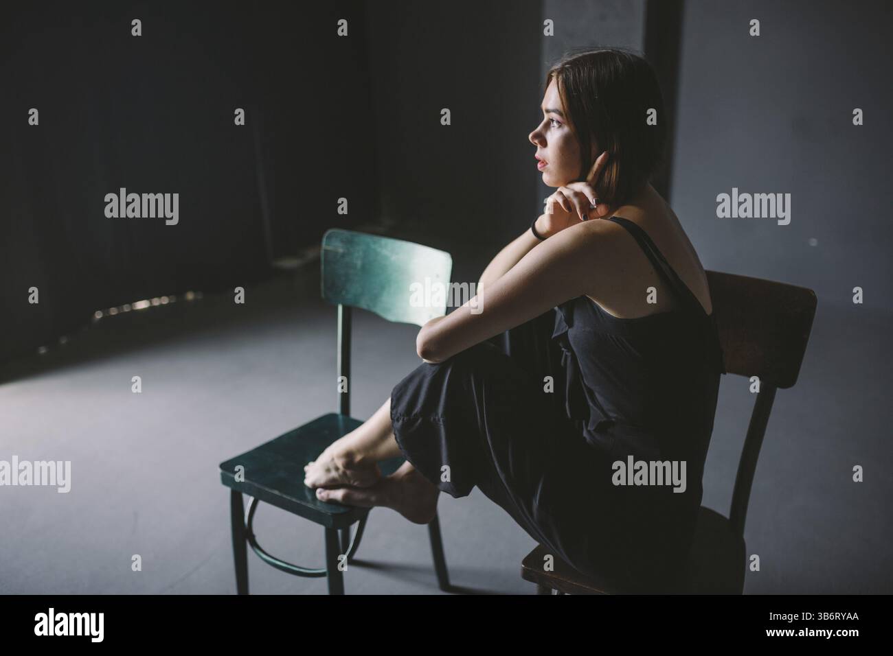 The social theme female loneliness pain suffering. Abastration male ...