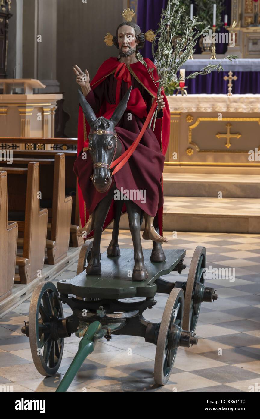 Palmesel decorated for the Palmesel procession, tradition since the ...