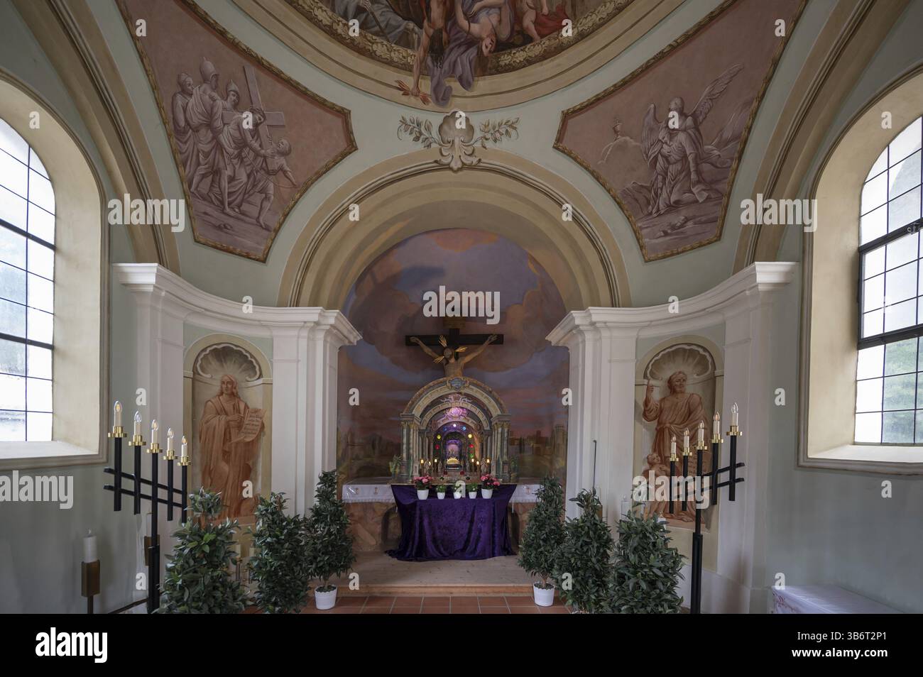 Miniature replica of a Holy Sepulchre in the chapel at the parish ...