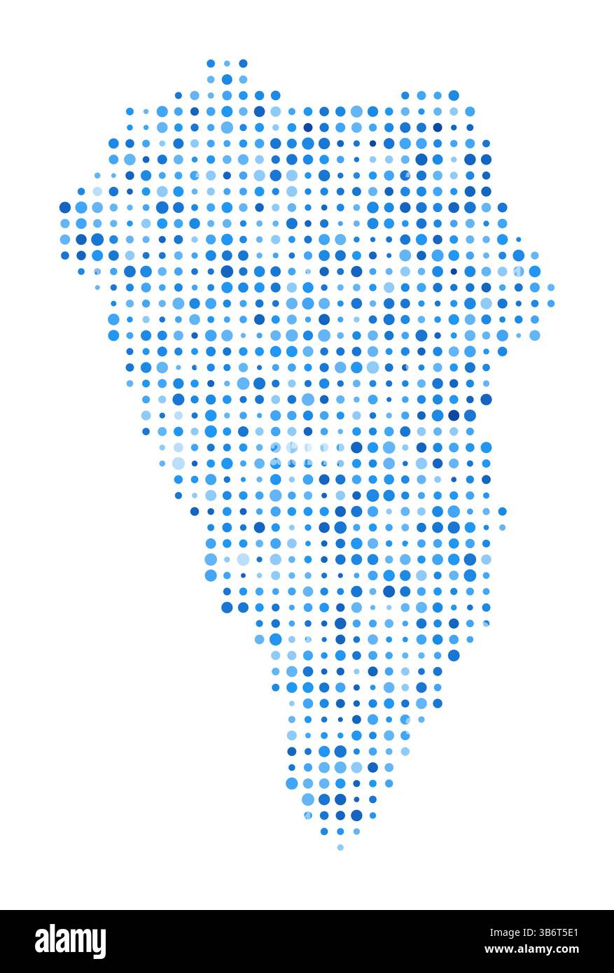 La Palma Dot Map. Island Digital Style Shape. La Palma vector image ...
