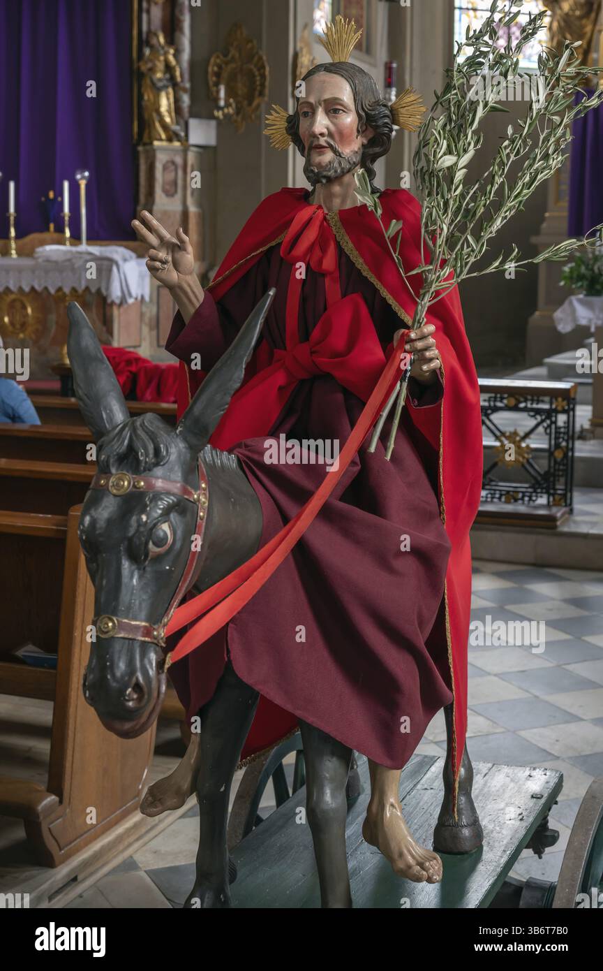 Palmesel decorated for the Palmesel procession, tradition since the ...