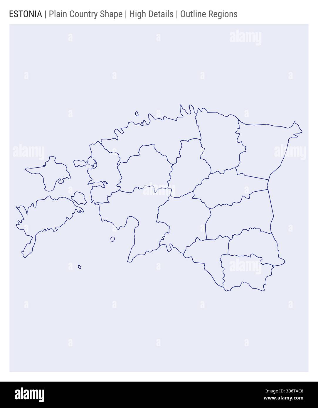 Estonia map highlighted flag Cut Out Stock Images & Pictures - Alamy