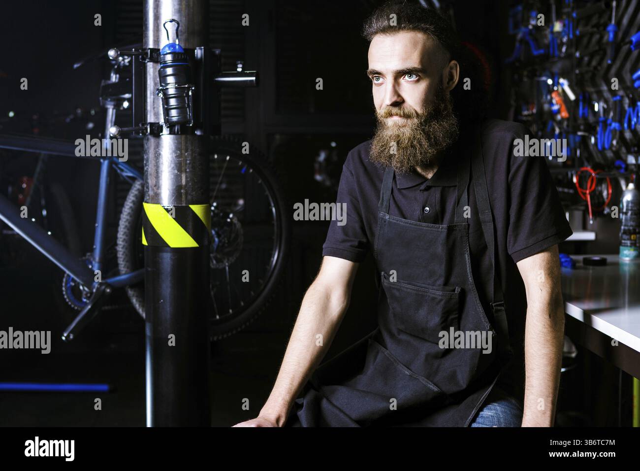 Portrait man over industrial buildings hi-res stock photography and ...