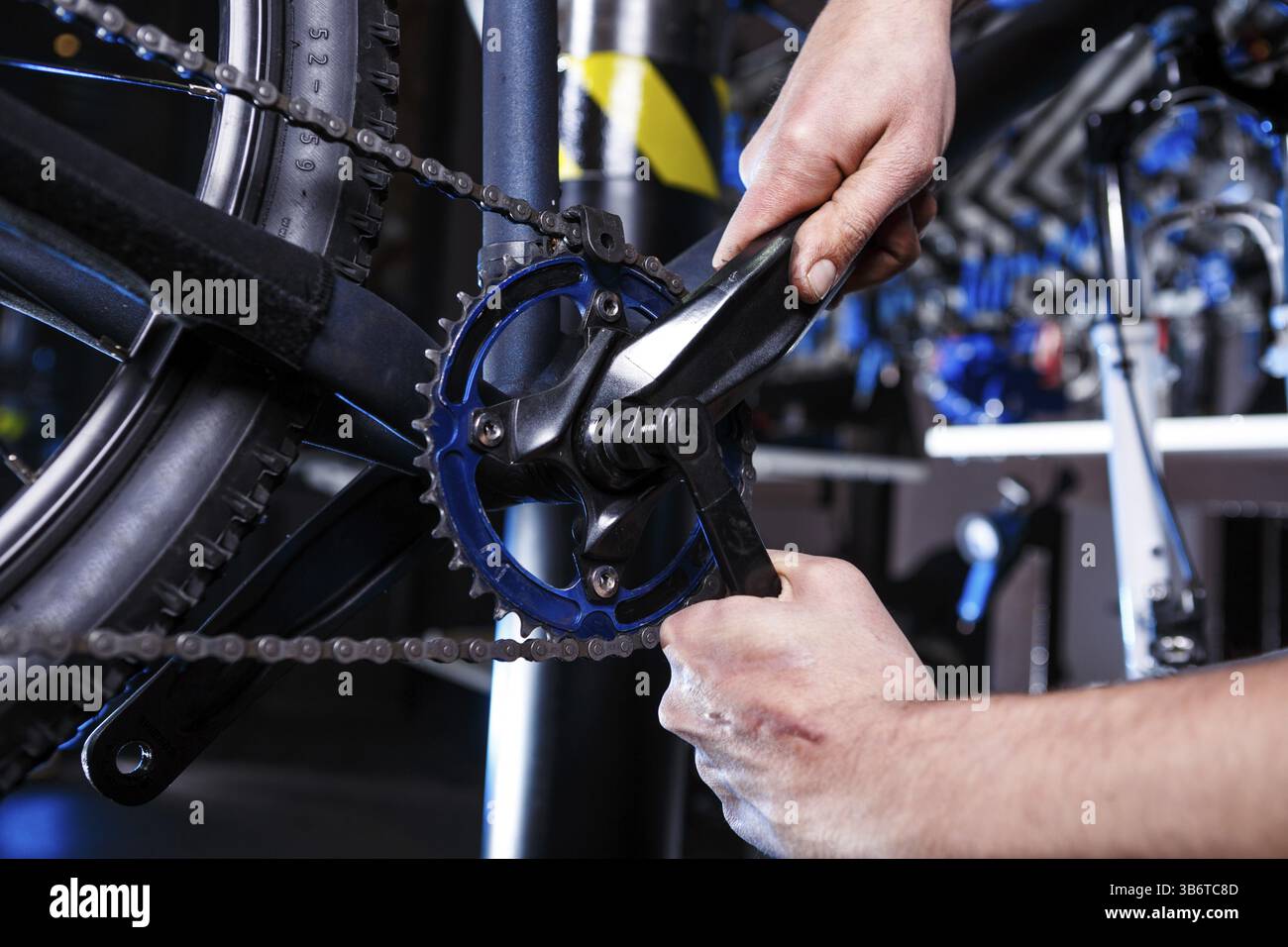 Person uses hand adjust hi-res stock photography and images - Alamy