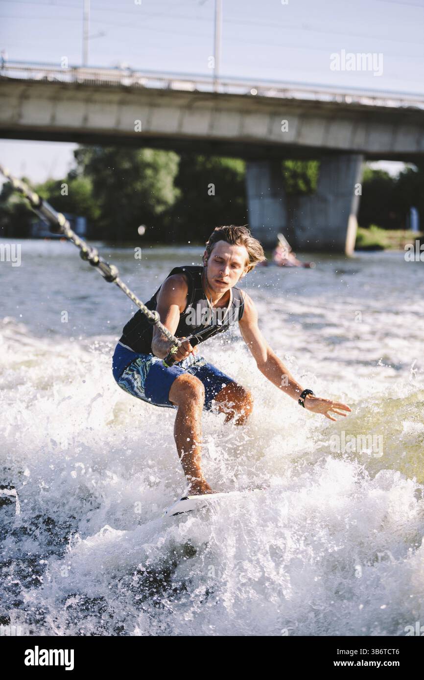 Wakesurf training hi-res stock photography and images - Alamy