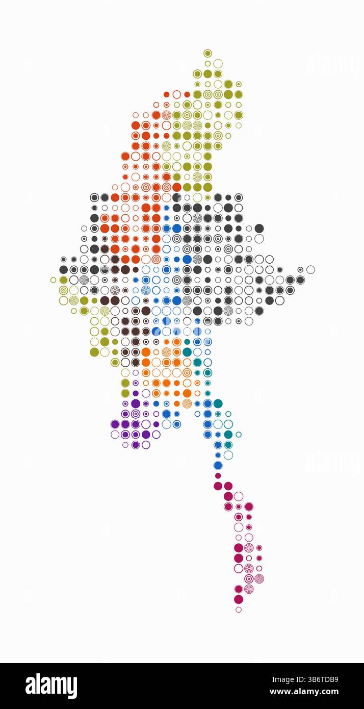 Size of myanmar Stock Vector Images - Alamy