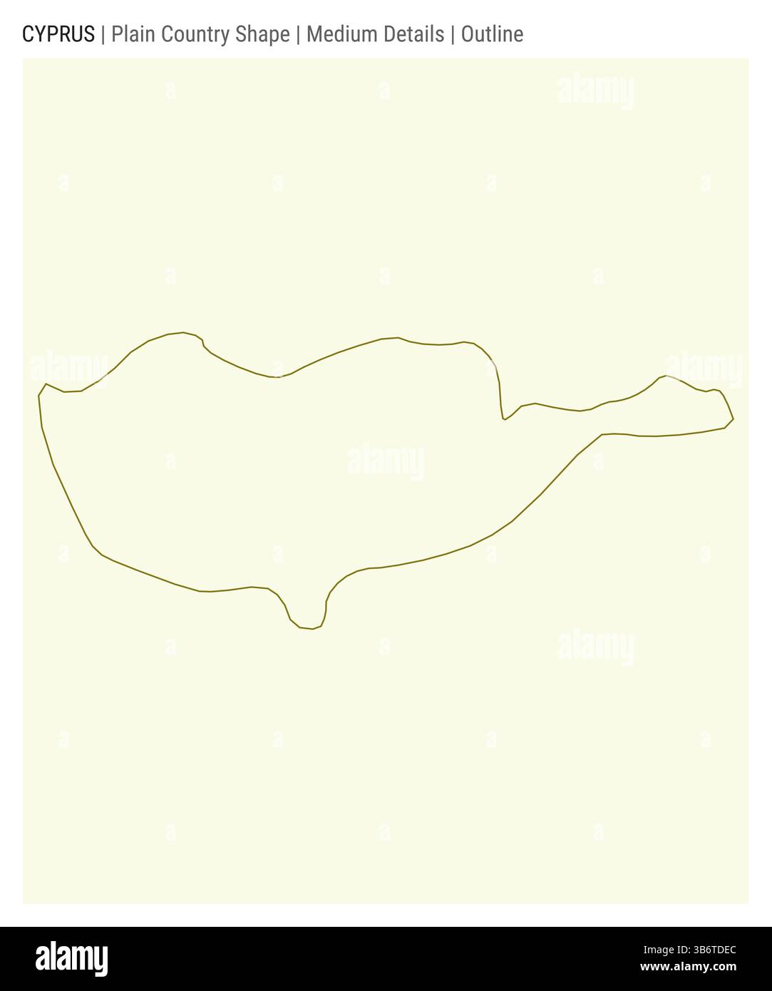 Cyprus divided map Cut Out Stock Images & Pictures - Alamy