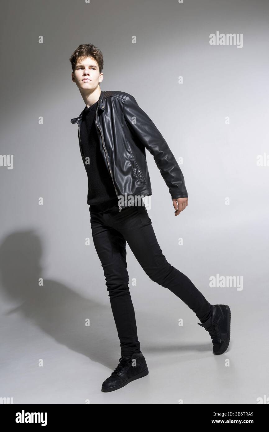 Man posing seriously against hi-res stock photography and images - Alamy