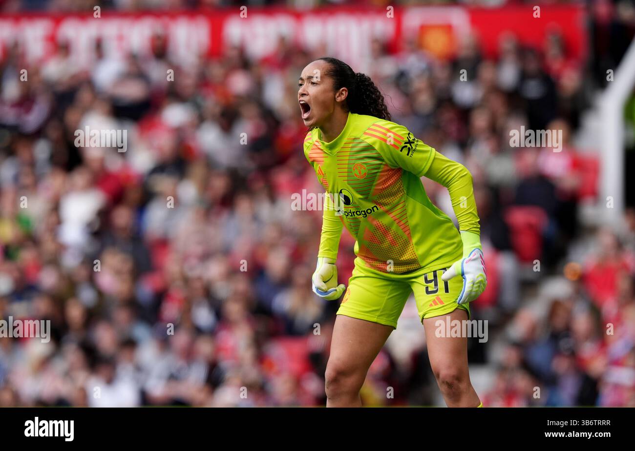 Manchester United goalkeeper Phallon Tullis-Joyce during the Barclays ...