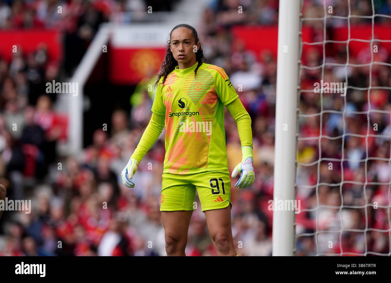 Manchester United goalkeeper Phallon Tullis-Joyce during the Barclays ...