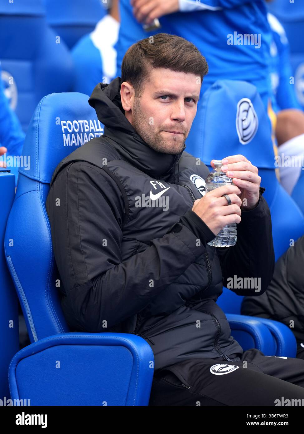 Brighton and Hove Albion manager Fabian Hurzeler before the Premier ...