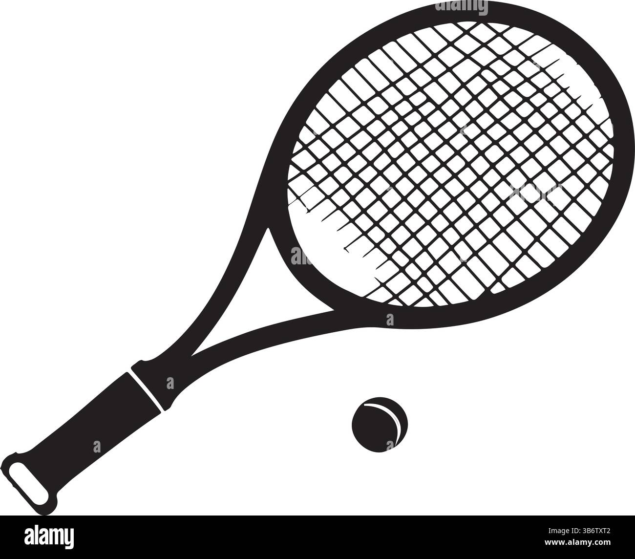 Tennis player racket in Stock Vector Images - Alamy