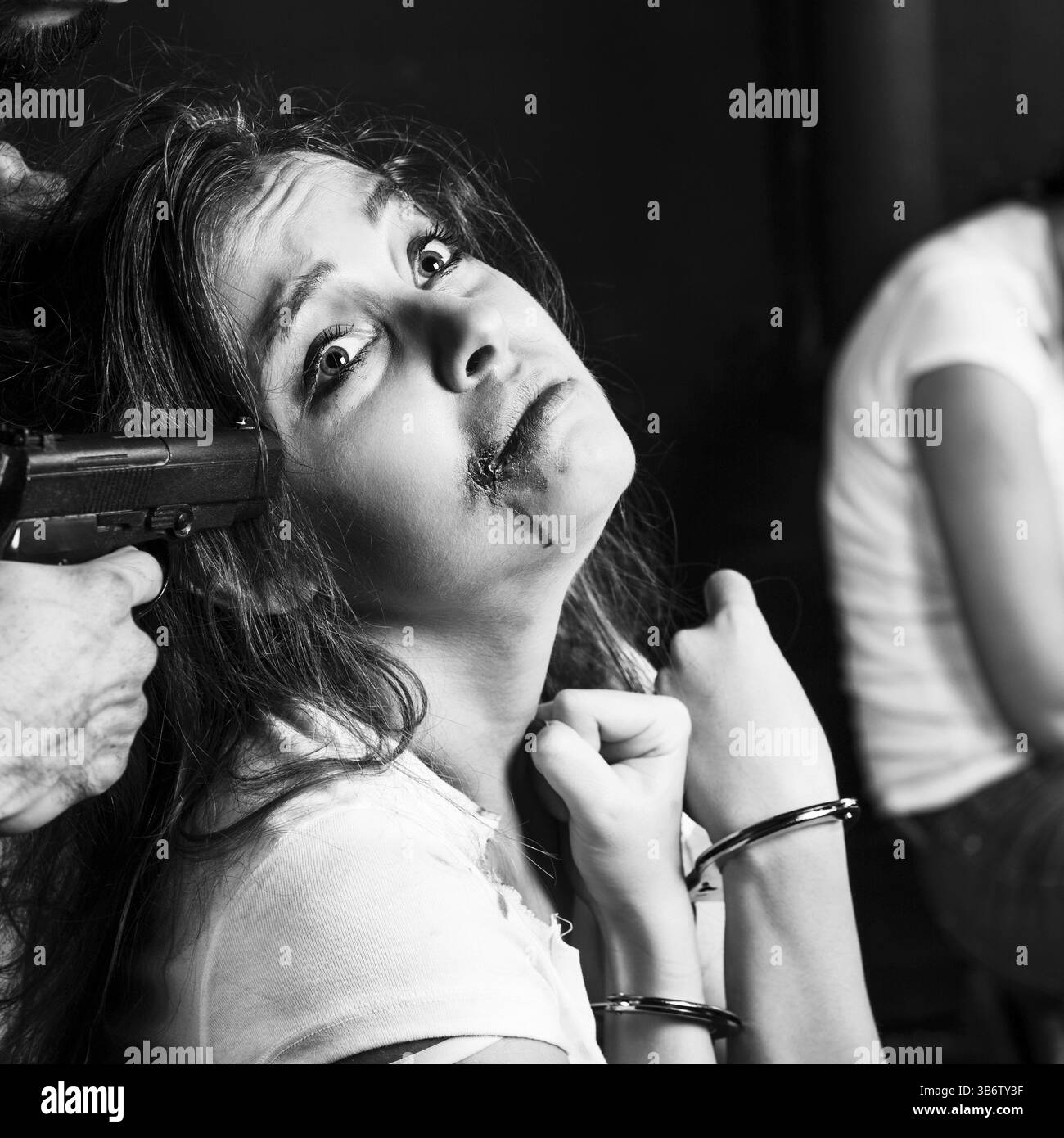 Crime. Two beautiful girls in the Business clothing kidnapped by ...