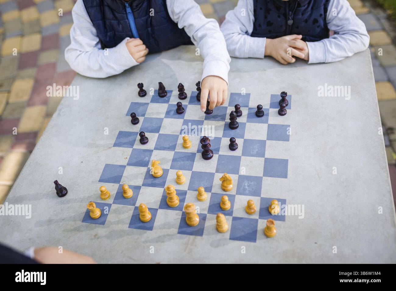 Education concept, intellectual game. Chess tournament, lesson, camp ...