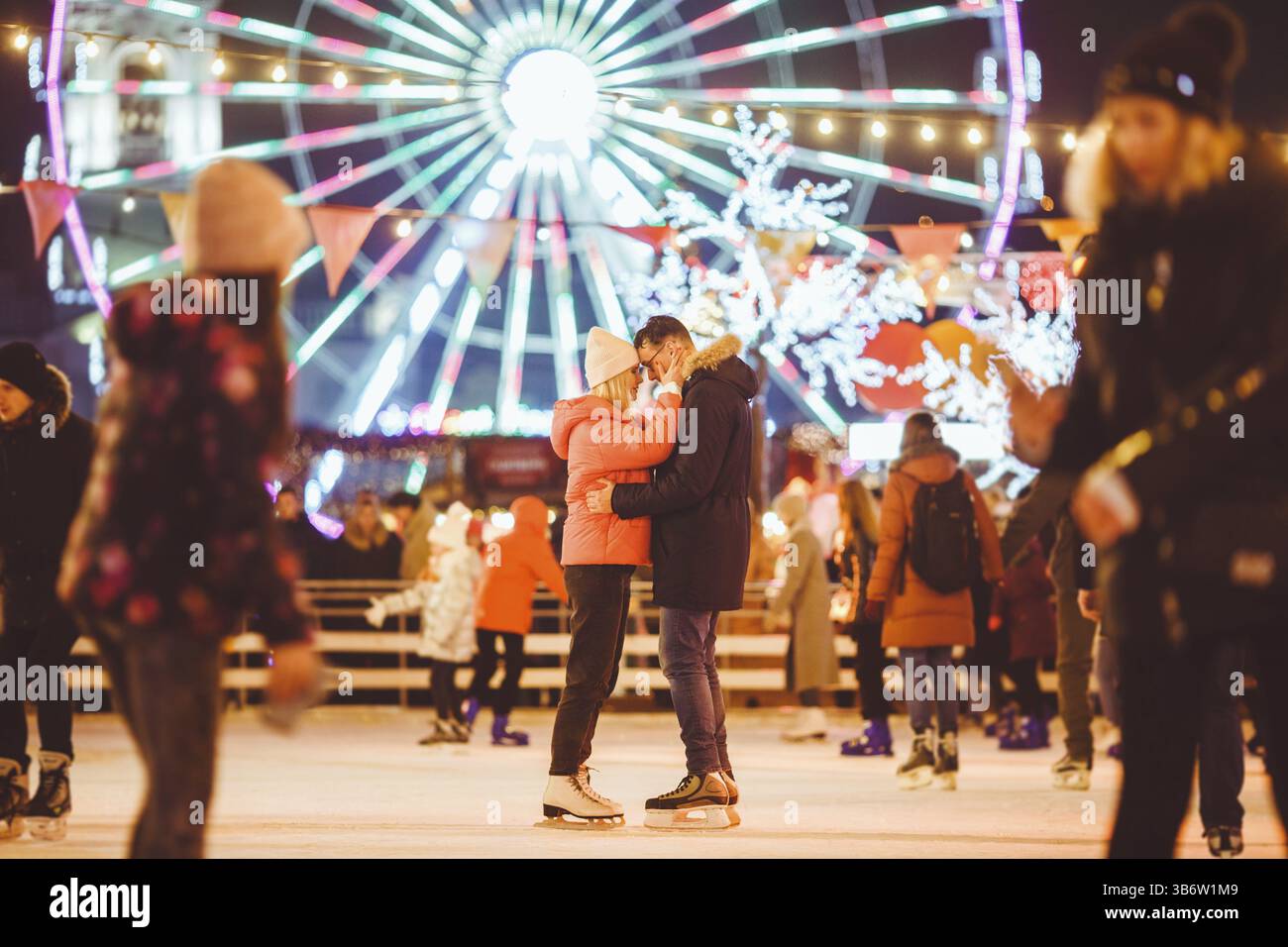 Couple in Love. Romantic Characters for Feast of Saint Valentine. True ...