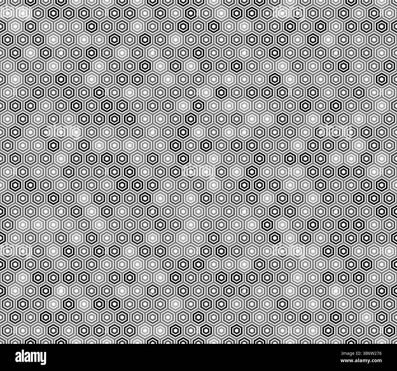 Tileable Hexagon Pattern. Grey color tones gradients. Plain hexagon frames. Hexagon shapes ...