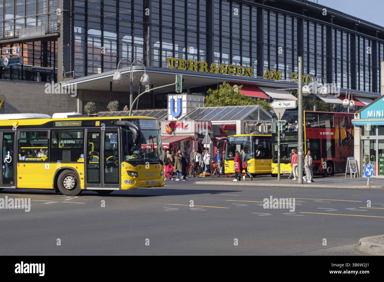 Scene at Berlin Zoo station in Berlin, Germany in October 2018 Stock ...