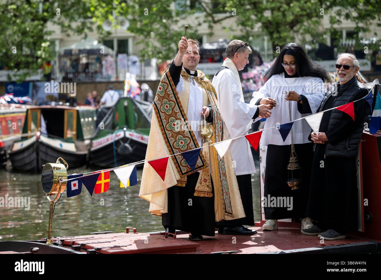 London, UK. 4 May 2025. The Revd Christopher Stoltz, the Vicar of ...