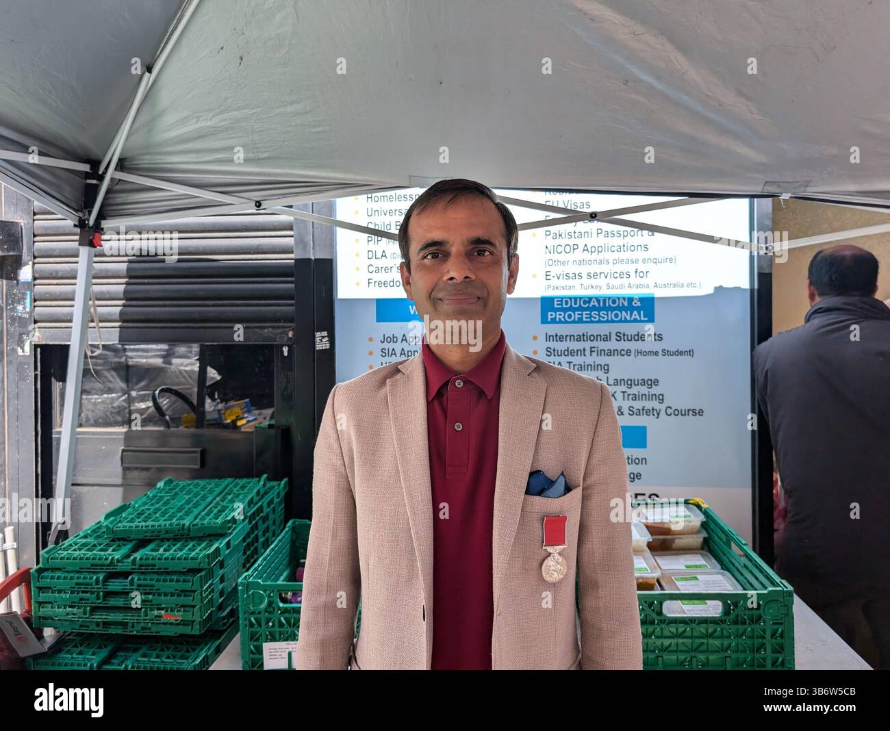Junaid Ali at a British Pakistani community event in Newham, London ...