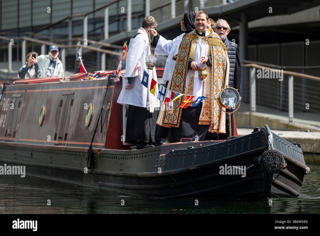 London, UK. 4 May 2025. The Revd Christopher Stoltz, the Vicar of ...