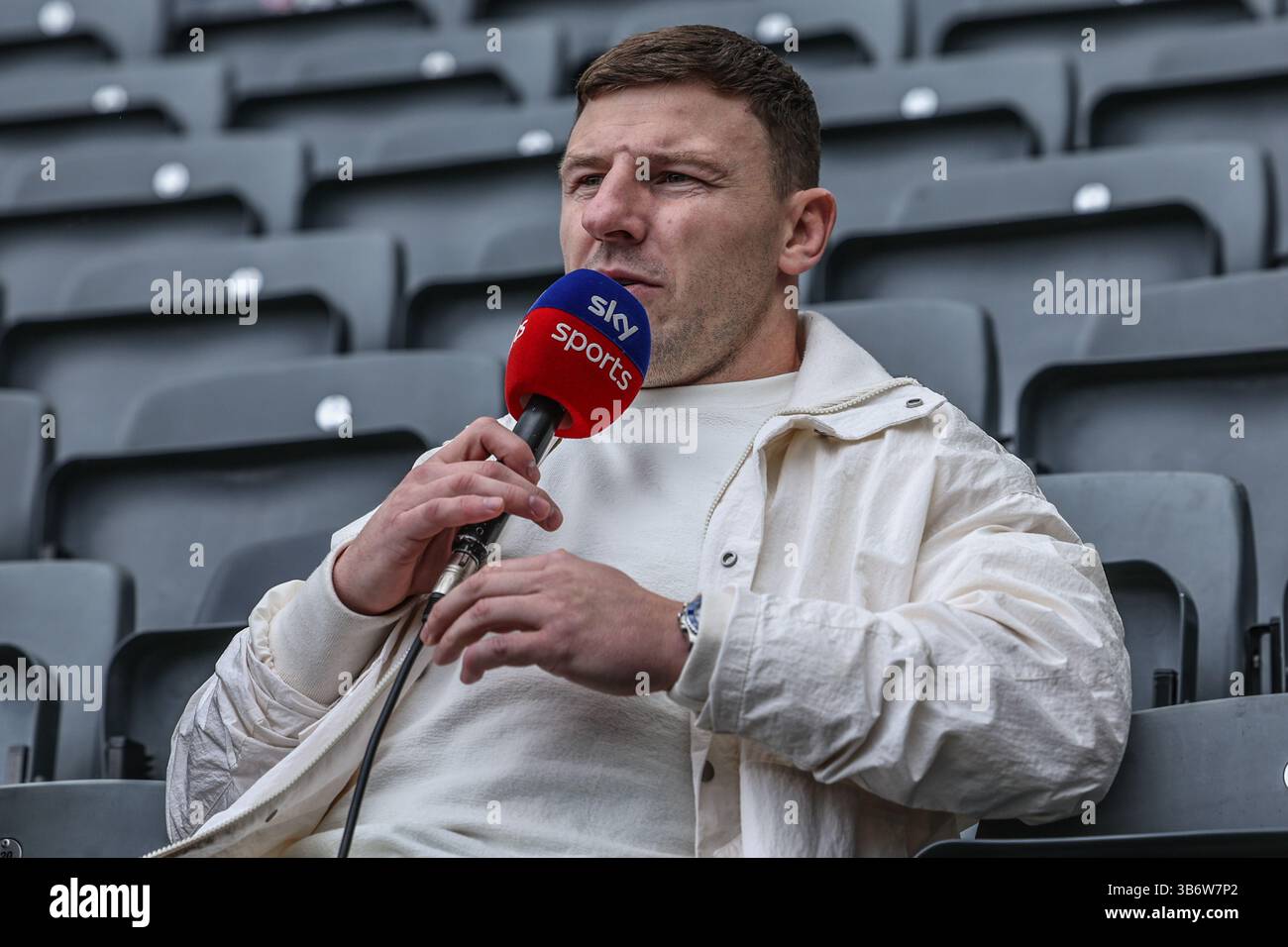 Newcastle, UK. 04th May, 2025. George Williams of Warrington Wolves ...