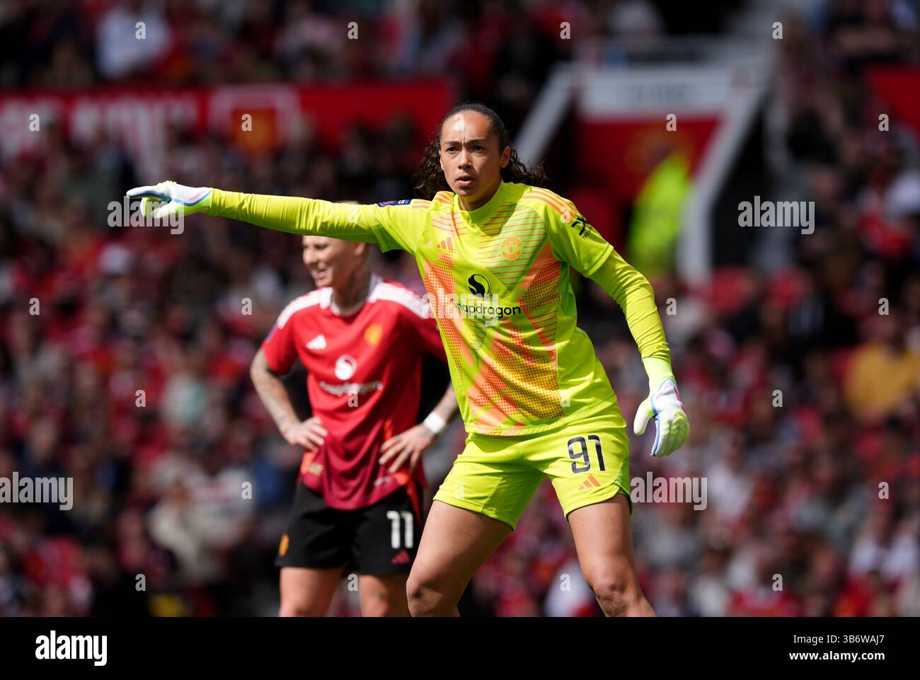 Manchester United goalkeeper Phallon Tullis-Joyce during the Barclays ...