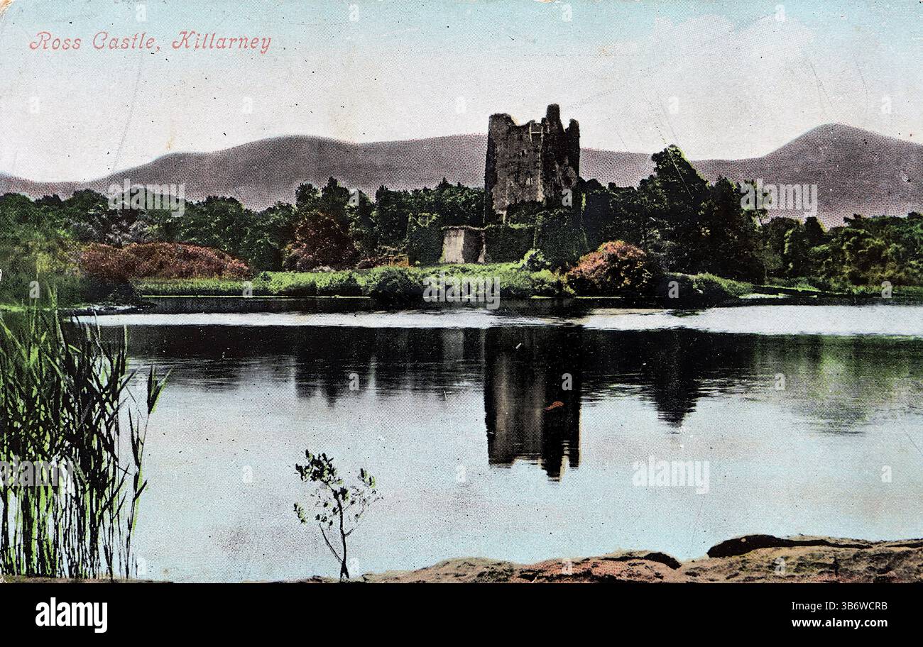 Ross Castle, Killarney, from a postcard published by Valentine, in ...