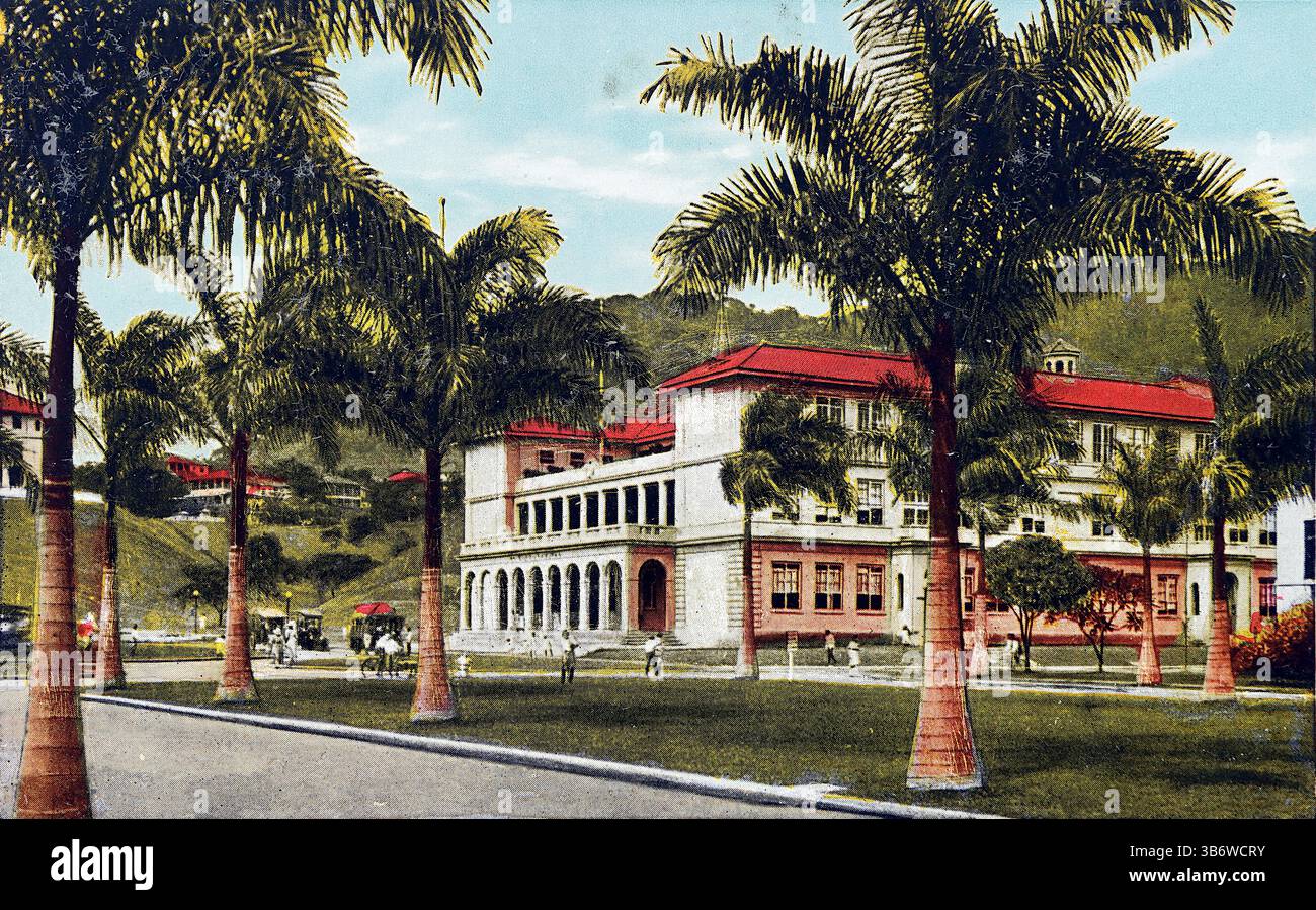 The High School, Balboa, Canal Zone. From a postcard published by I.L ...