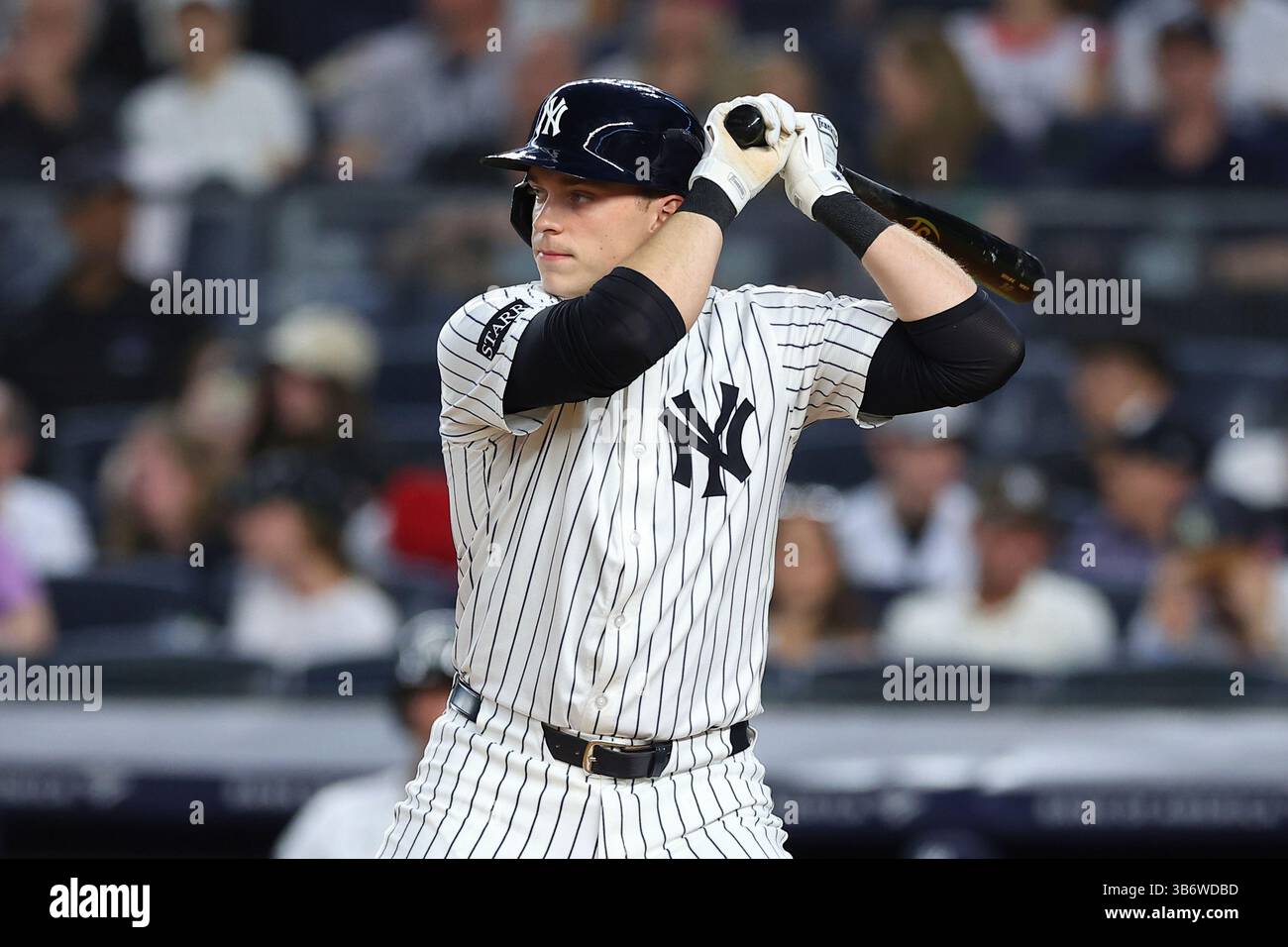 BRONX, NY - MAY 02: Ben Rice #22 of the New York Yankees at bat during ...