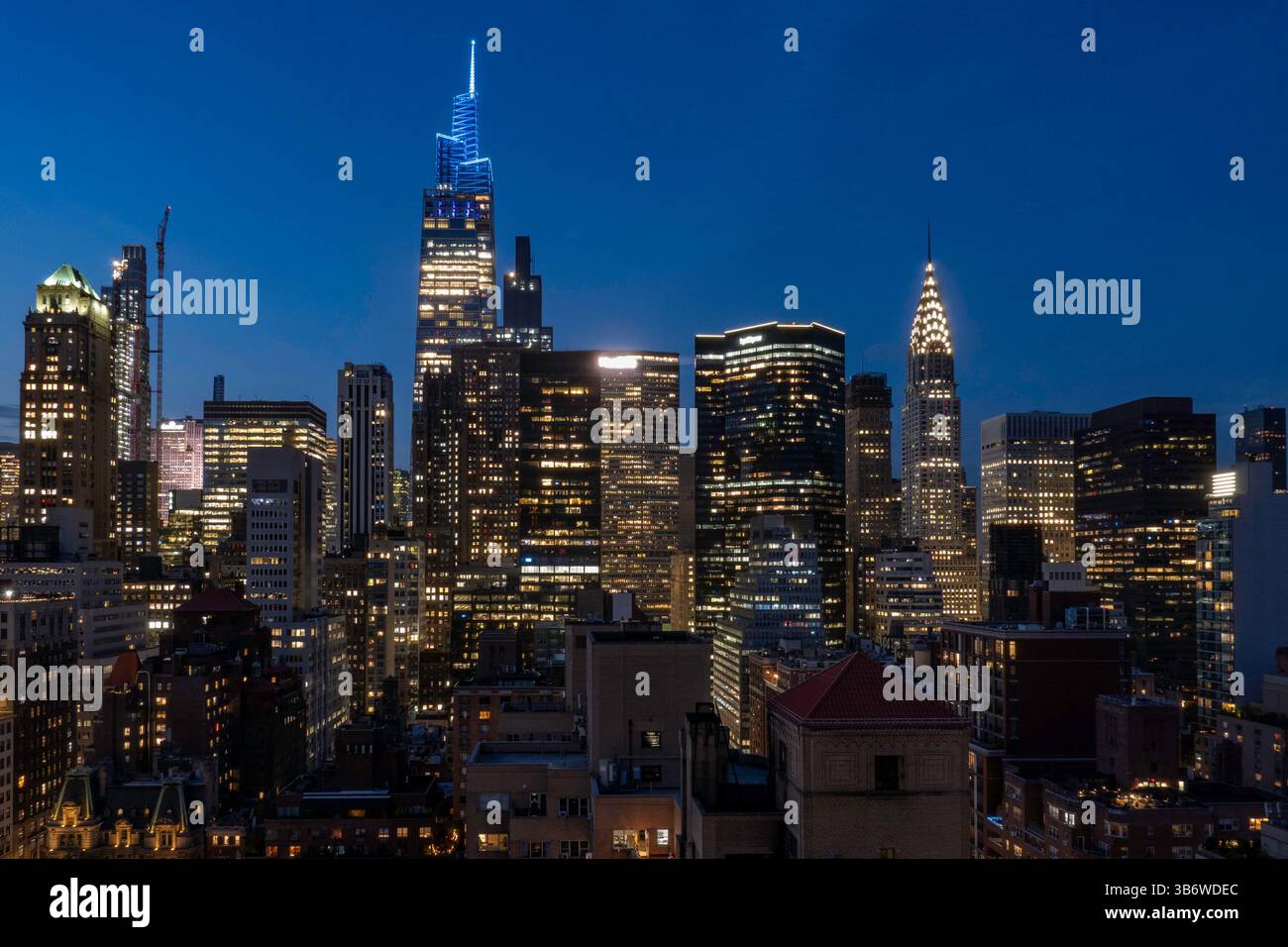 Skyline of Midtown Manhattan featuring One Vanderbilt, NYC, 2025 Stock ...