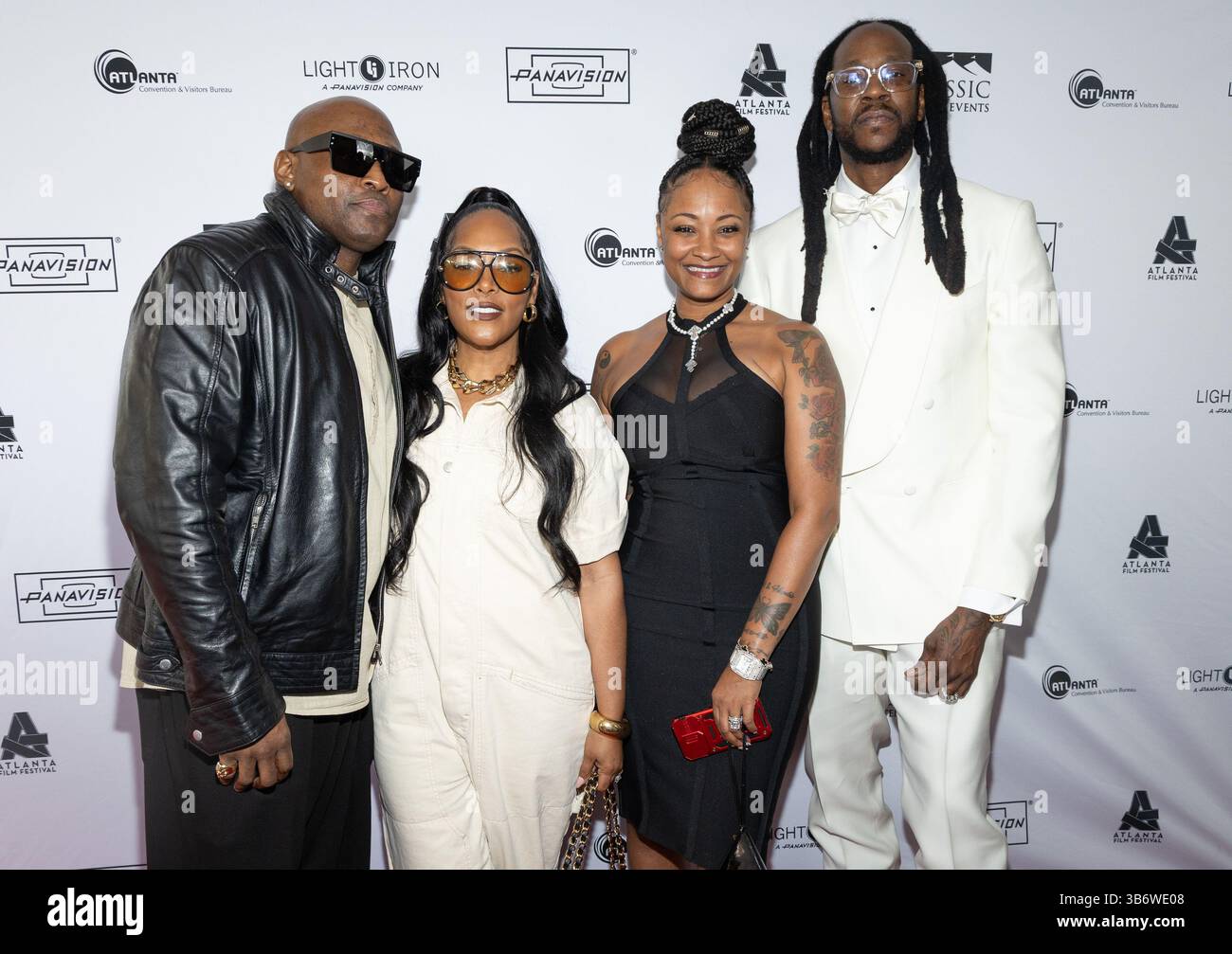Omar Epps, Keisha Epps, Kesha Ward, and Tauheed "2 Chainz" Epps attend ...