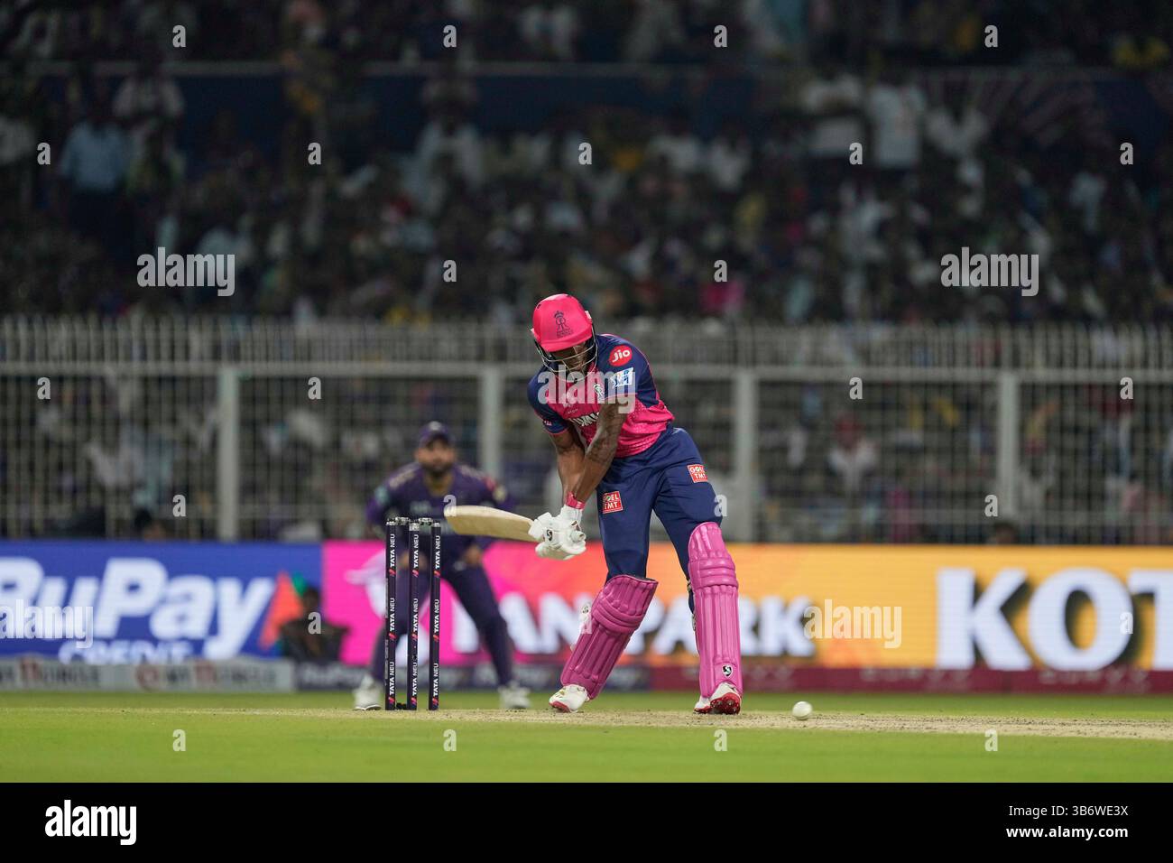 Rajasthan Royals' Jofra Archer bats during the Indian Premier League ...