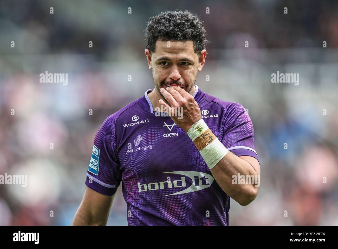 Newcastle, UK. 04th May, 2025. Jacob Gagai of Huddersfield Giants ...