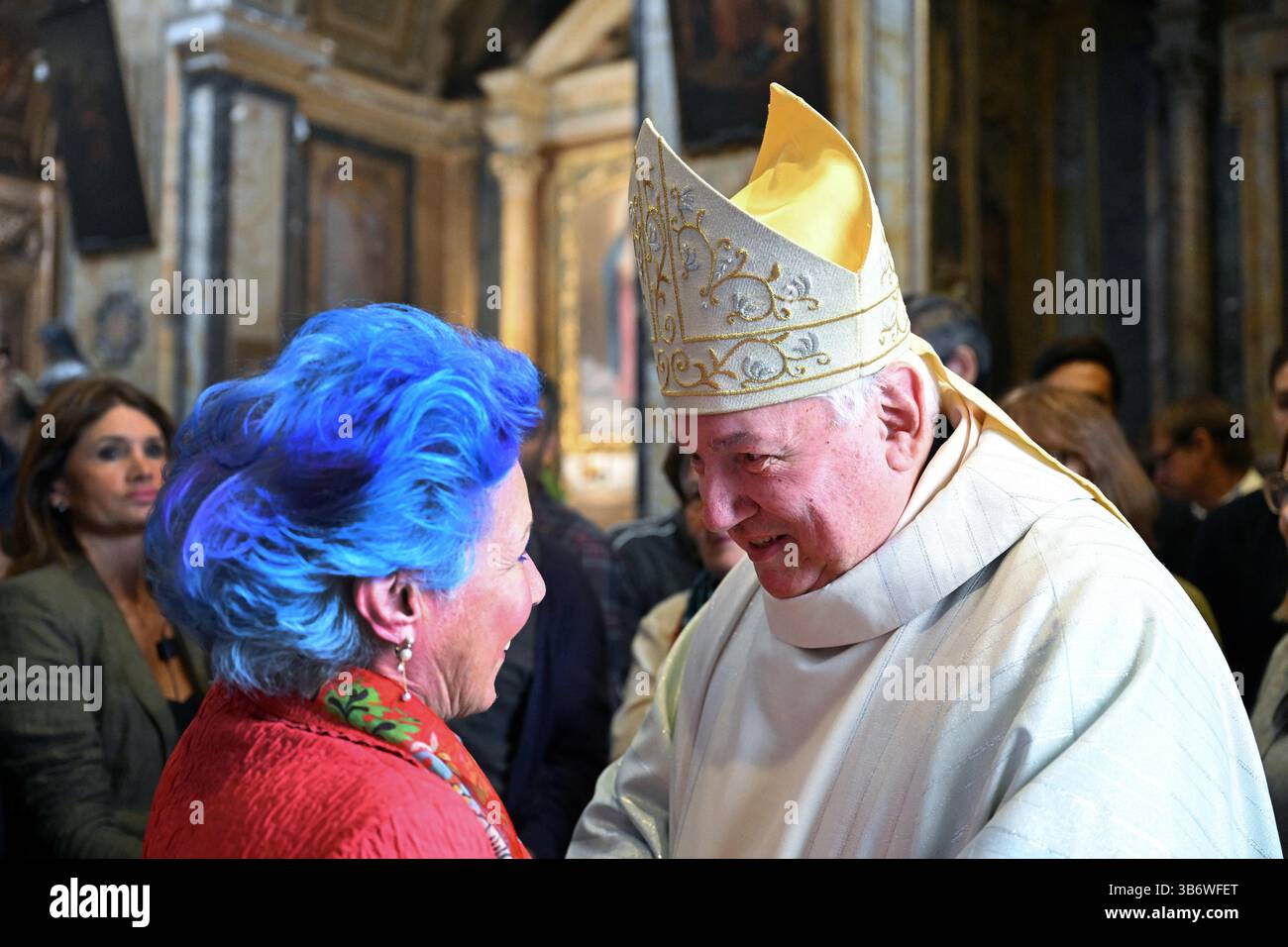 French Cardinal ‘papabile’ Jean-Marc Aveline celebrates a mass at Santa ...