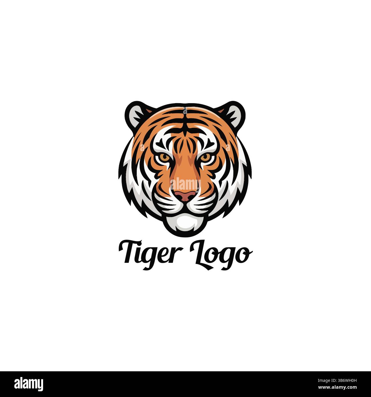 Angry tiger logo vector vectors Stock Vector Images - Alamy