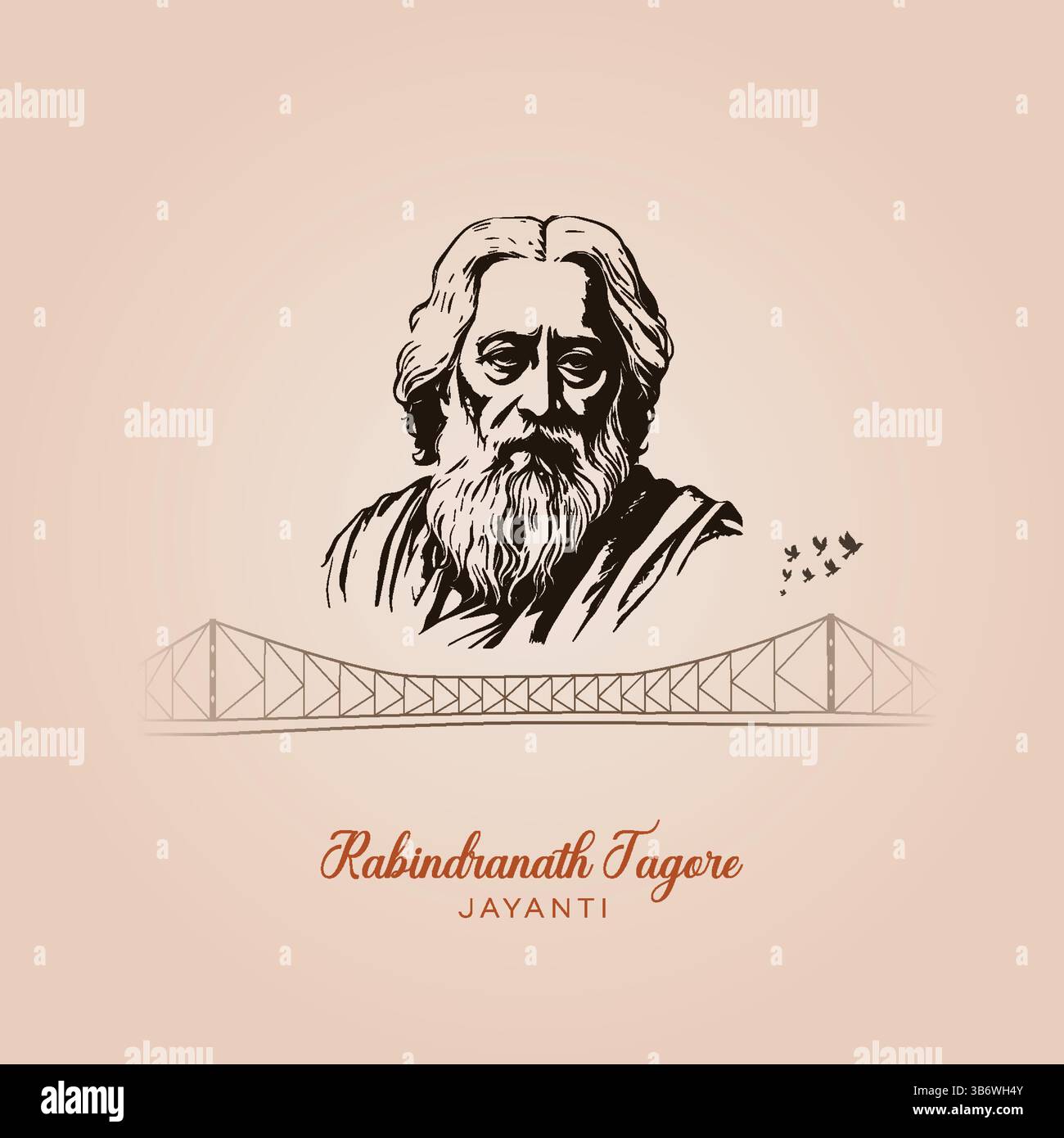 Rabindra Jayanti | Stock Vector Image & Art - Alamy