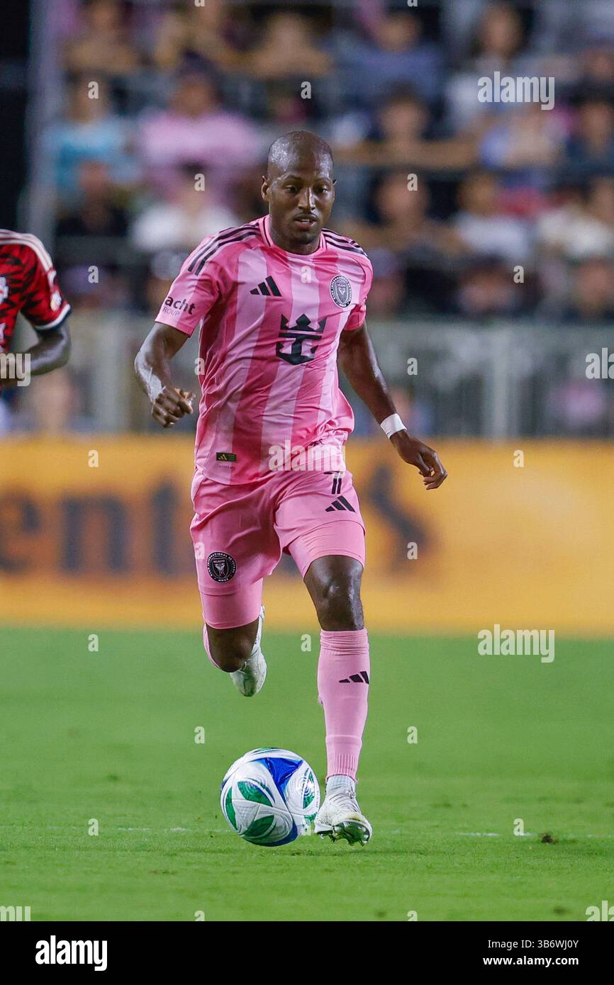 FORT LAUDERDALE, FL - MAY 03: Fafa Picault (7) of Inter Miami CF ...
