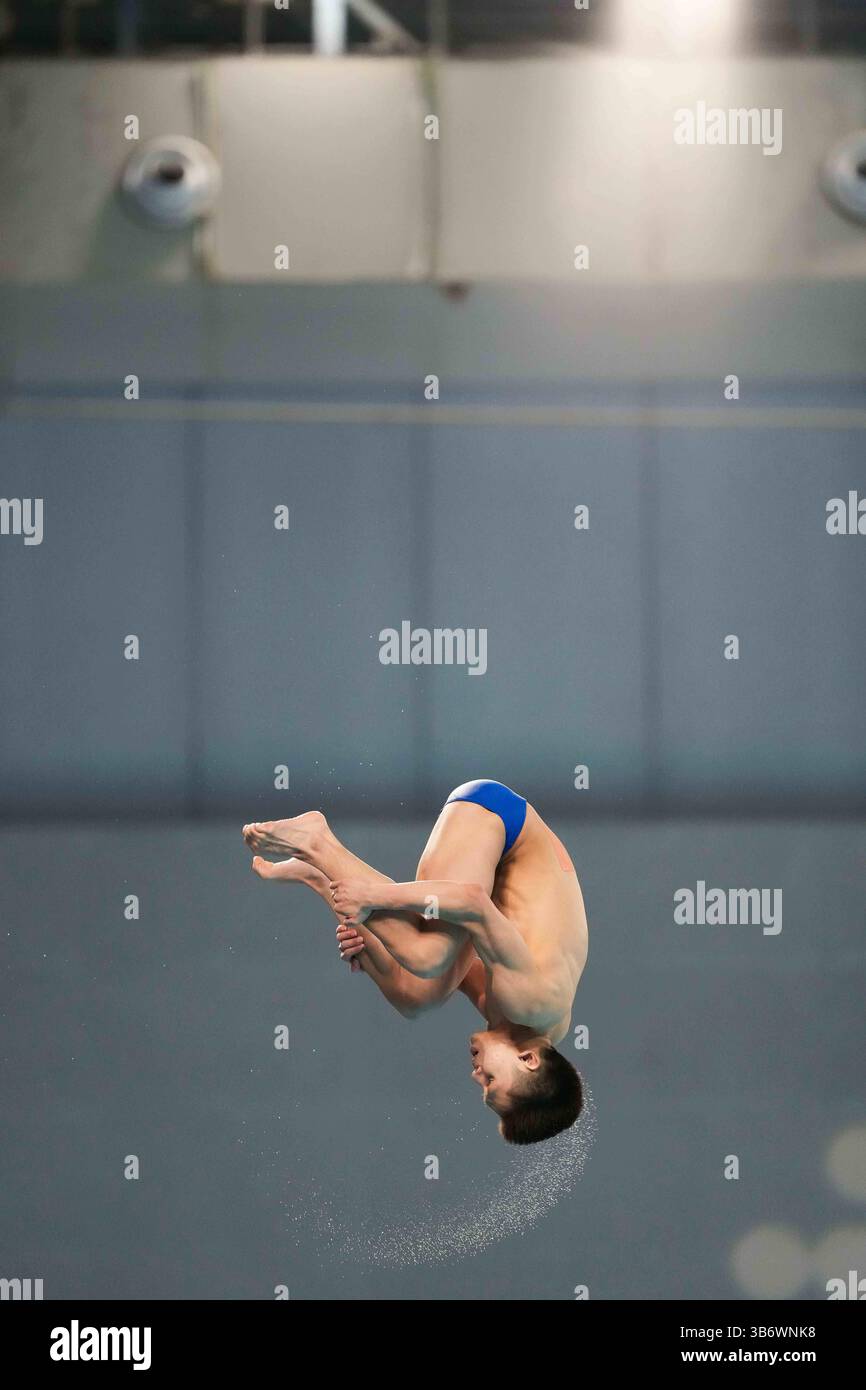 Beijing, China. 4th May, 2025. Cheng Zilong of China competes during ...