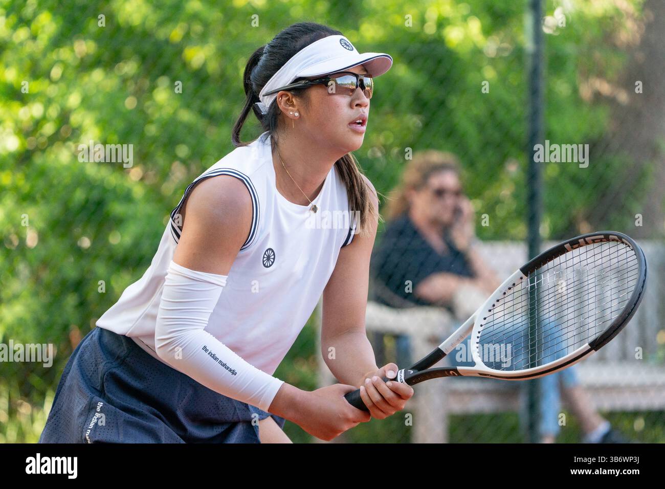 OEGSTGEEST, NETHERLANDS - APRIL 30: Demi Tran during the ITF tournament ...