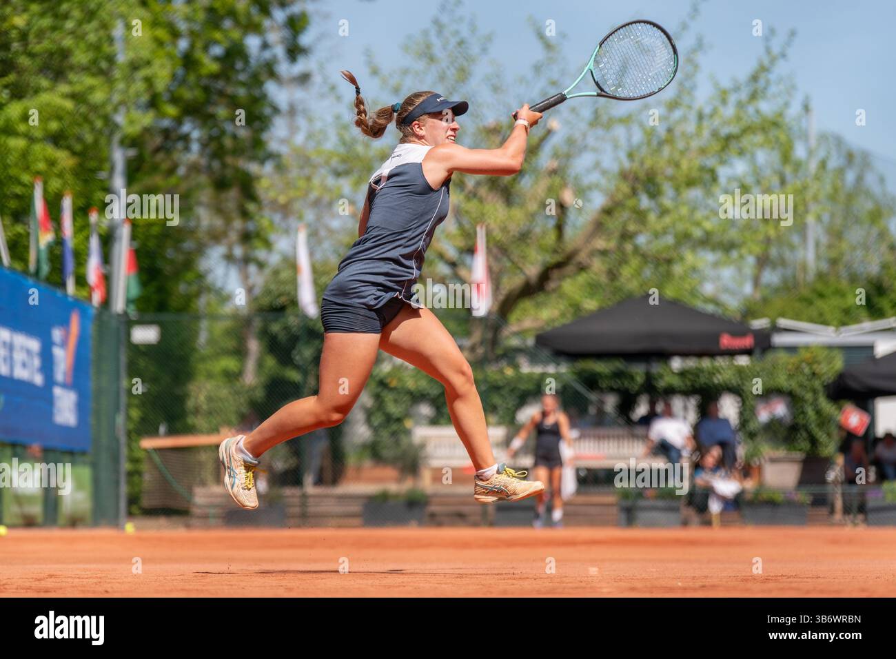 OEGSTGEEST, NETHERLANDS - APRIL 30: Isis van den Broek during the ITF ...
