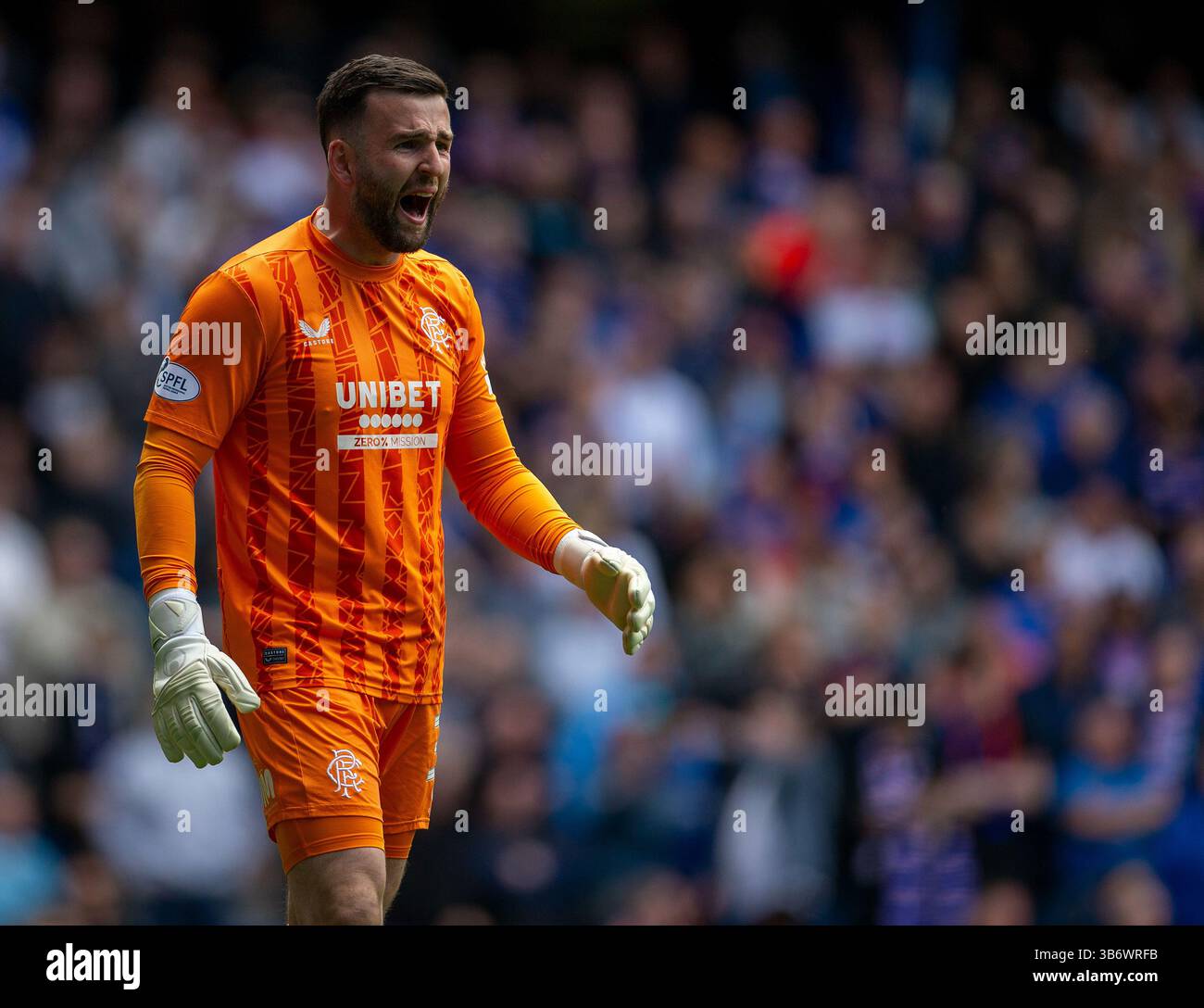 Ibrox Stadium, Glasgow, UK. 4th May, 2025. Scottish Premiership ...