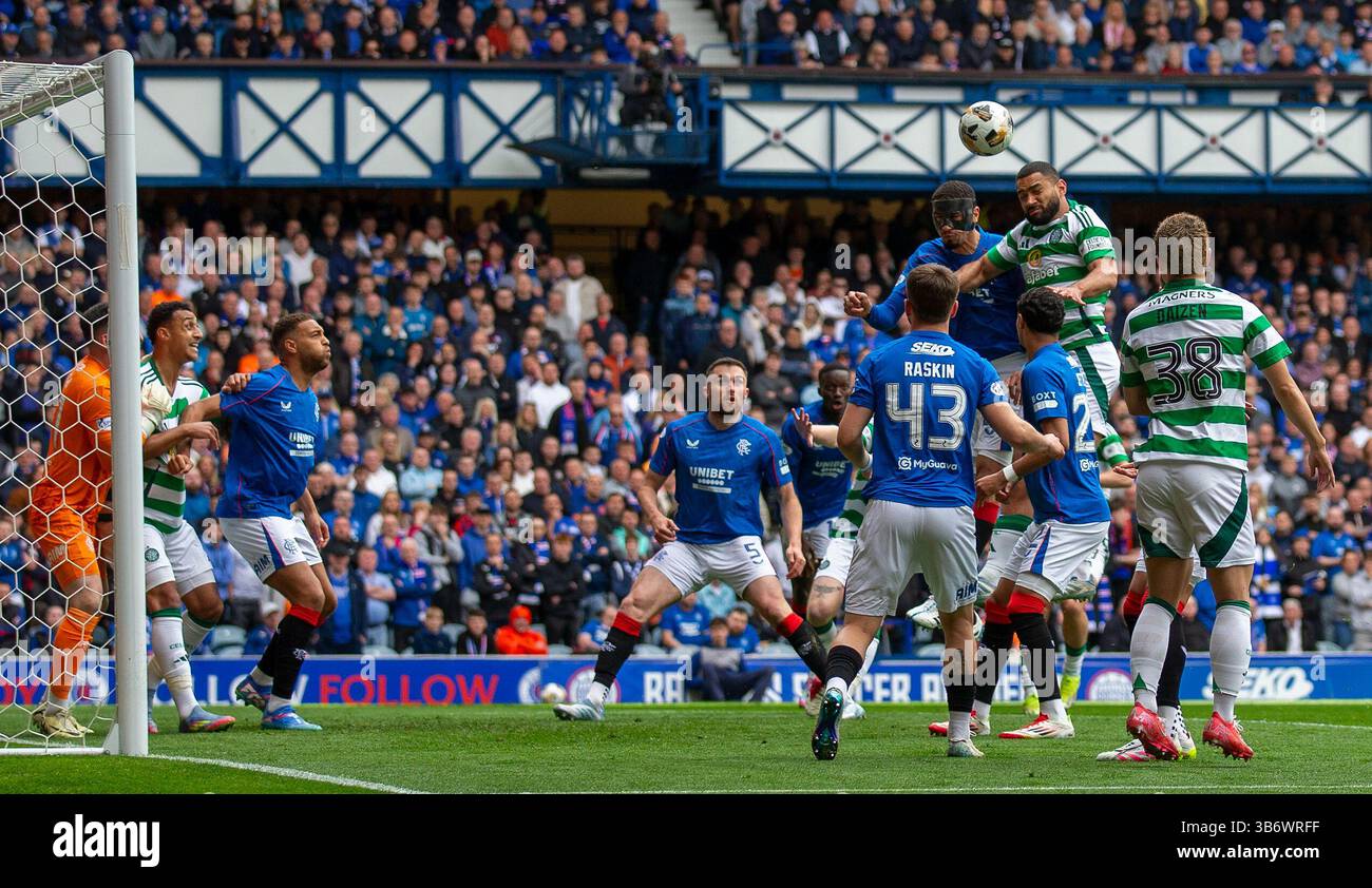 Ibrox Stadium, Glasgow, UK. 4th May, 2025. Scottish Premiership ...