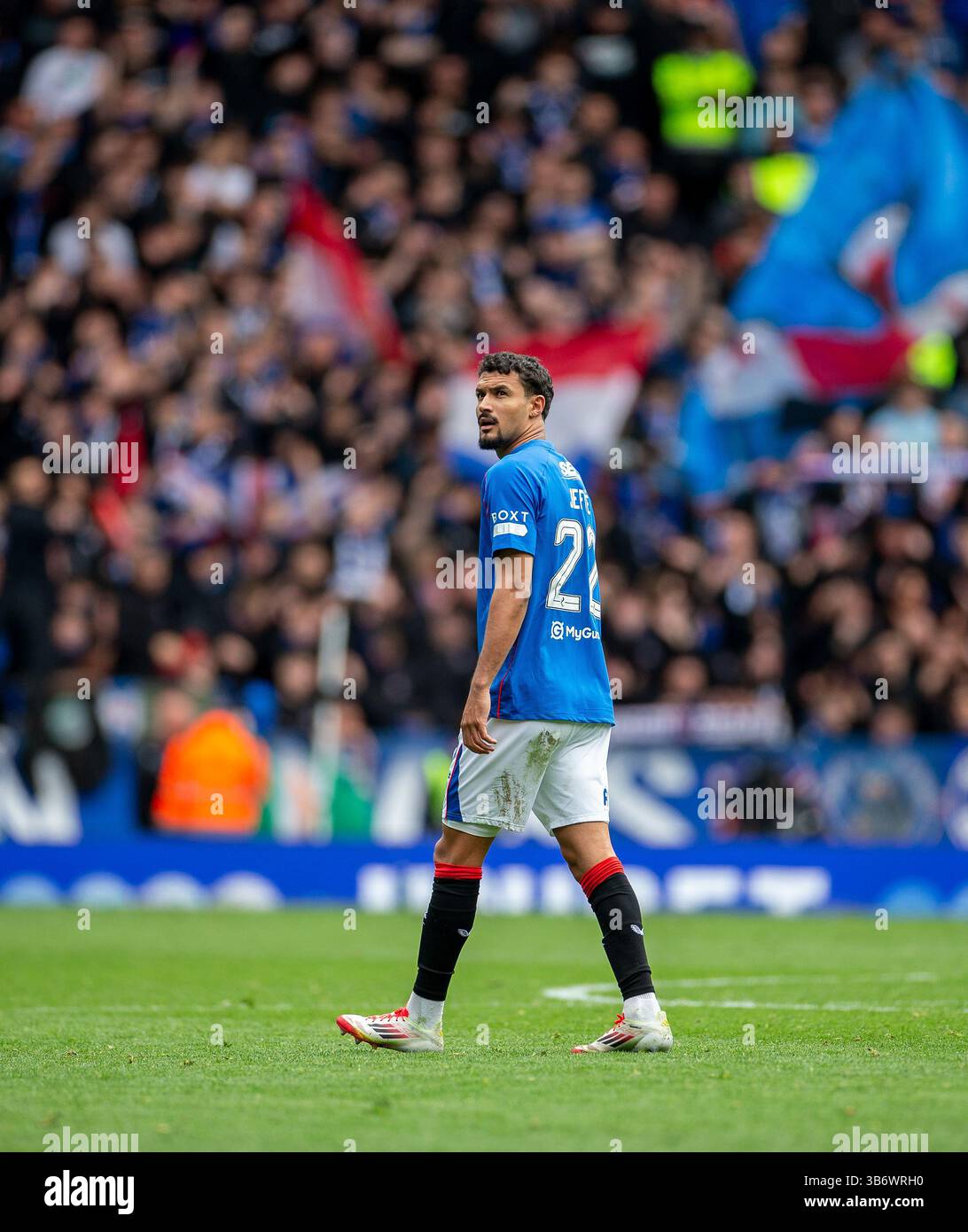 Ibrox Stadium, Glasgow, UK. 4th May, 2025. Scottish Premiership ...