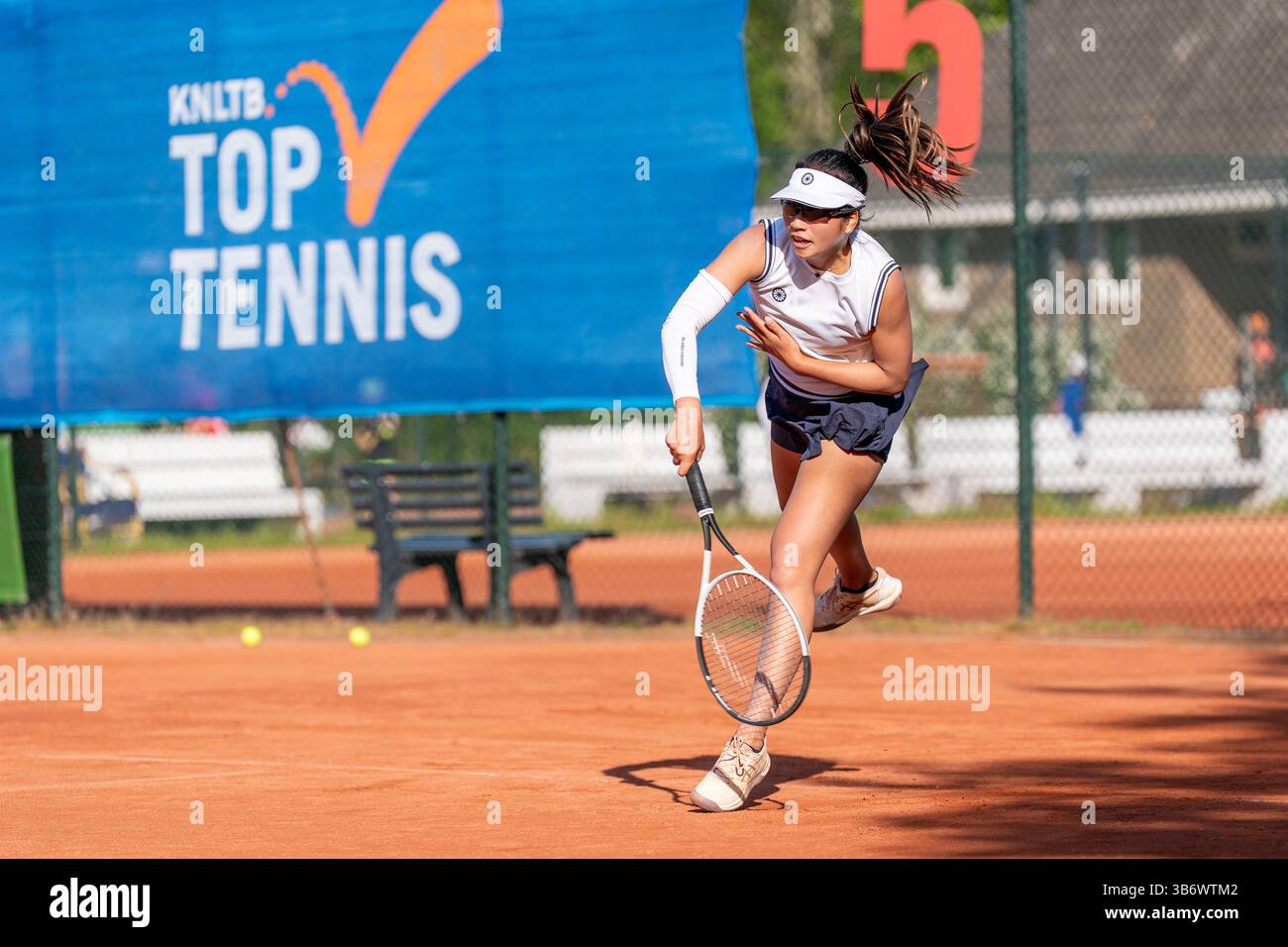 OEGSTGEEST, NETHERLANDS - APRIL 30: Demi Tran during the ITF tournament ...