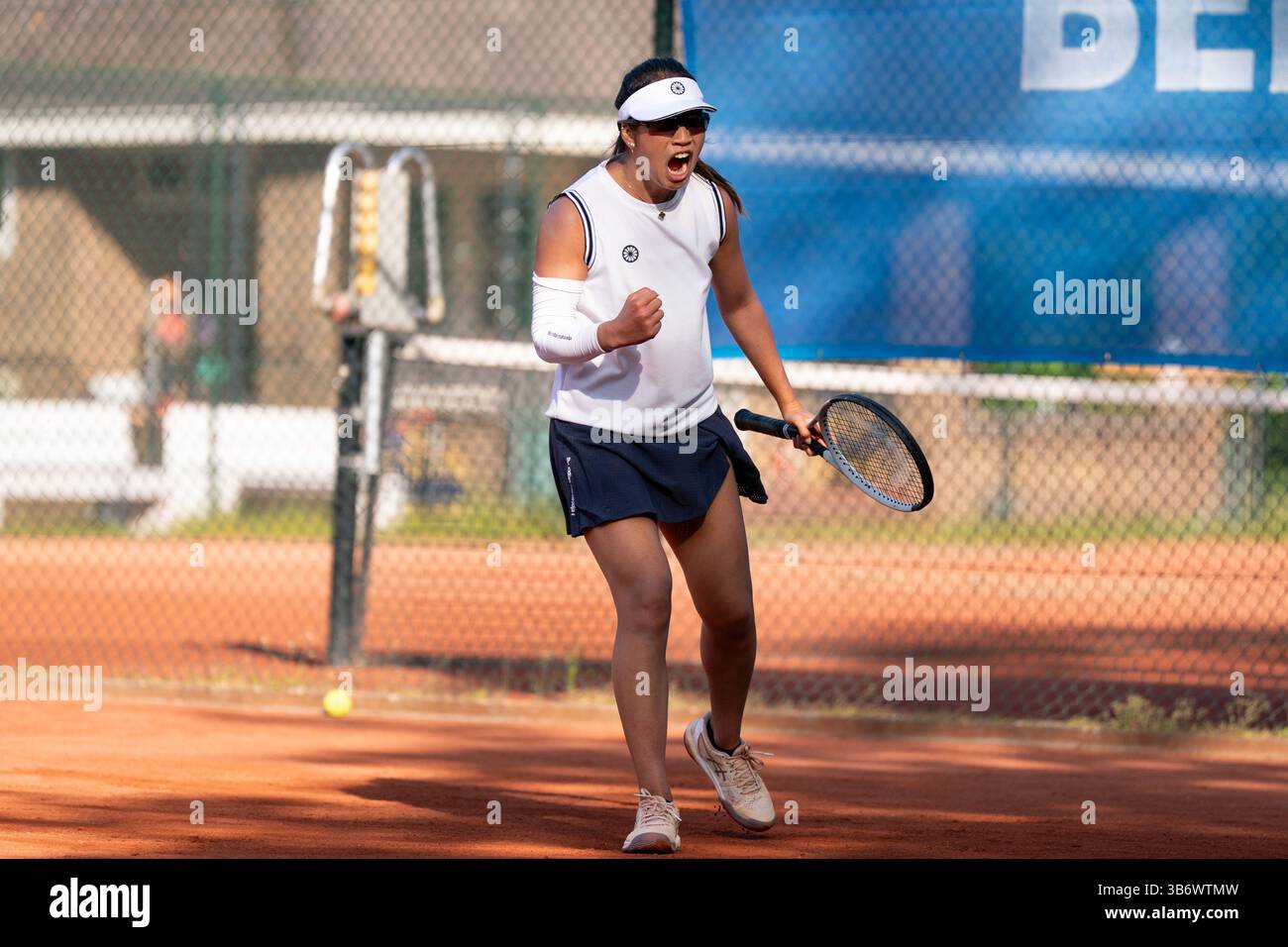 OEGSTGEEST, NETHERLANDS - APRIL 30: Demi Tran during the ITF tournament ...